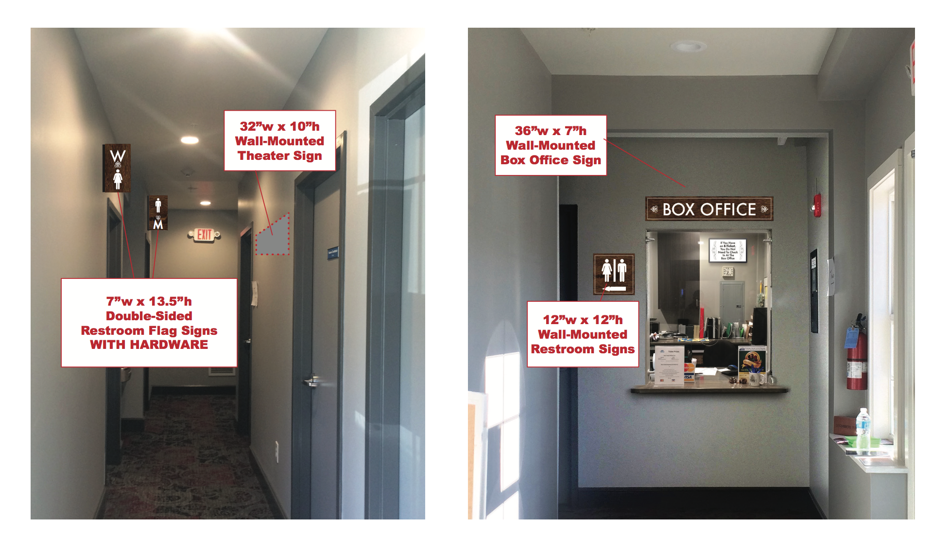 Chagrin Valley Little Theatre Wayfinding Signs – Tinkering Monkey