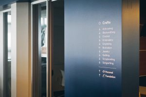 Thumbtack Wayfinding Wall Graphics – Tinkering Monkey